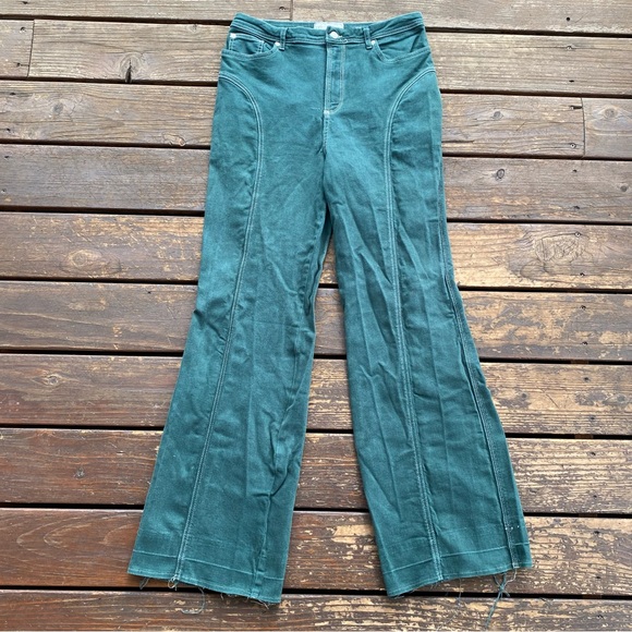 Free People | Jeans | Free People High Waisted Thick Canvas Flares Wide ...